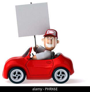 Fun mechanic - 3D Illustration Stock Photo - Alamy