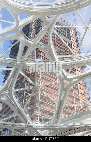 Seattle, Washington: The Amazon Spheres under construction at the ...