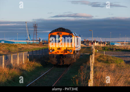 Class 66 66736 Wolverhampton Wanderers Stock Photo - Alamy