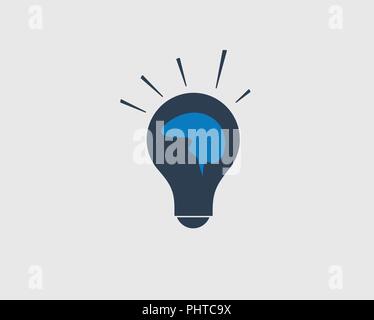 Bulb idea and human brain icon vector illustration graphic design Stock ...