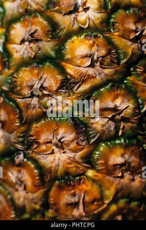 Macro close up of pineapple. Photo food product tropical fruit ...