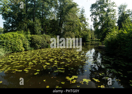 The Netherlands, Denekamp, Water mill on estate Singraven Stock Photo ...