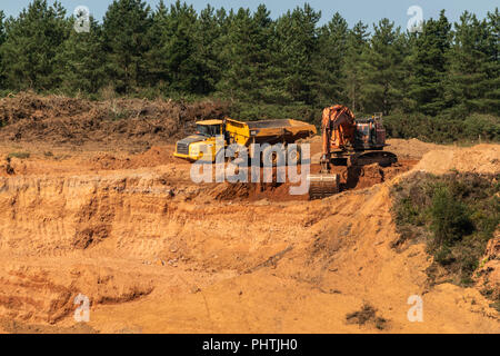 Blackhill Quarry on Woodbury Common in east Devon, England, United ...