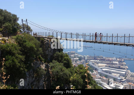 Gibraltar suspension bridge Stock Photo - Alamy