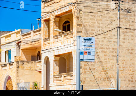Bus Stop in Malta Stock Photo - Alamy