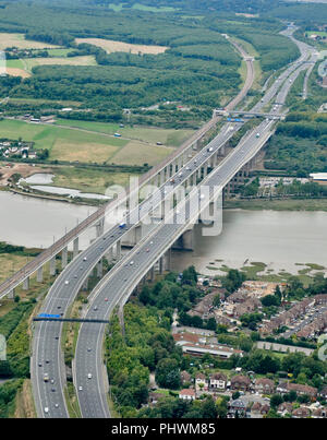 Aerial view of Medway Bridge, Kent, UK Stock Photo - Alamy