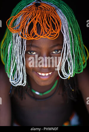 Mucawana Girl Smiling, Angola Stock Photo - Alamy
