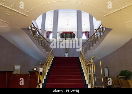 Interior of the entrance to The Ritz apartment building at the Atlantic ...