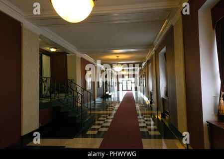 Interior of the entrance to The Ritz apartment building at the Atlantic ...