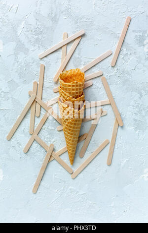 Ice cream stick cones Stock Photo - Alamy