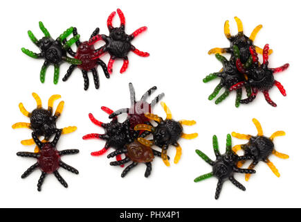 Halloween Spider Gummy Candies Isolated on White Background Stock Photo ...