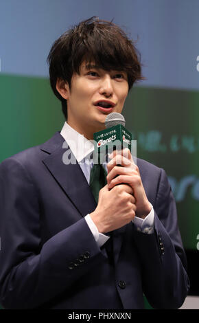 Japanese actor Masaki Okada attends the red carpet of the film ...