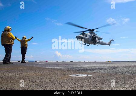 ATLANTIC OCEAN (Aug. 31, 2018) Marines load a Tactical Aircrew Combat ...