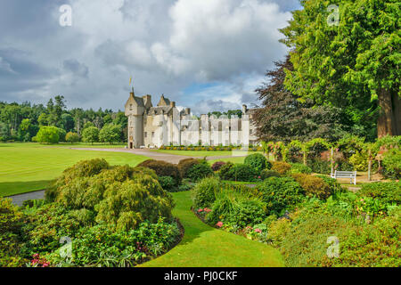 BALLINDALLOCH CASTLE AND GARDENS BANFFSHIRE SCOTLAND IN SUMMER THE ...