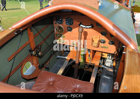 Avro 504K Olivia biplane re-creation built by Pur Sang, a company based ...