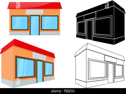 outline front view house home Stock Vector Image & Art - Alamy