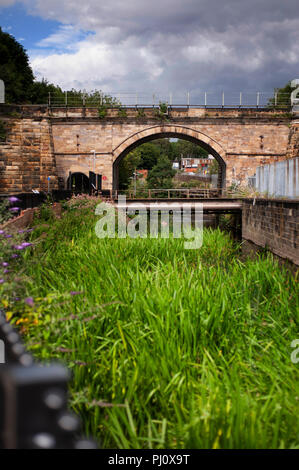 The Skerne Bridge / £5 note bridge, Bright water project, Darlington ...