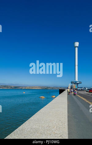 Jurassic Skyline observation tower overlooking Weymouth Bay and the ...