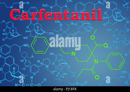 Carfentanil drug molecule Stock Photo - Alamy