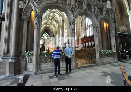 The Interior of Bristol Cathedral Stock Photo - Alamy