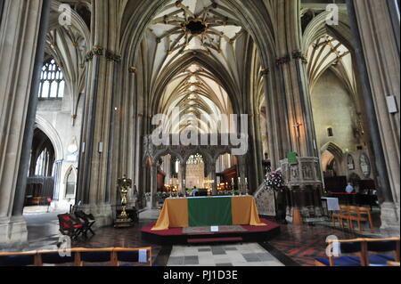 Bristol Cathedral interior, UK Stock Photo: 15088731 - Alamy