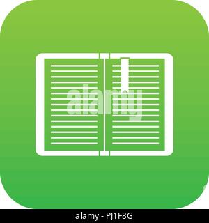 Tutorial with bookmark icon digital green Stock Vector Image & Art - Alamy