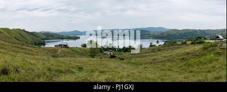 Panoramic view of Lake Sentani, Papua, Indonesia Stock Photo - Alamy