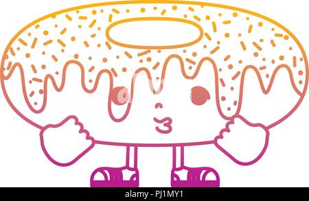 cute kawaii donut sad expression Stock Vector Image & Art - Alamy