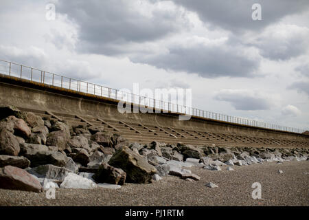 Man made tidal beach lido pool on Bude beach Cornwall England UK Stock ...