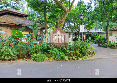 Singapore - July 12, 2018: The Ginger Garden at Singapore Botanic ...