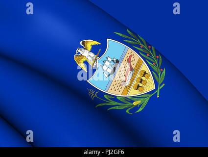 3D Allegheny County coat of arms (Pennsylvania), USA. 3D Illustration ...