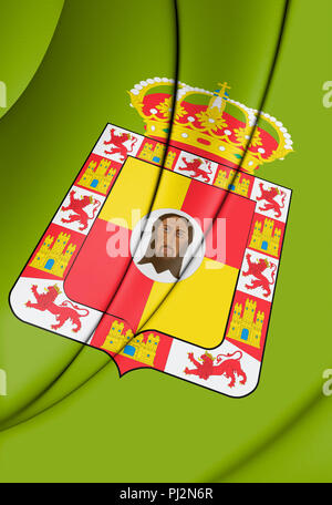 Jaen province flag, Spain Stock Photo - Alamy