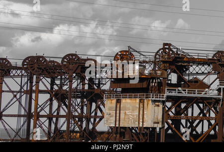 Wind Turbine Steel Bridge close from Chicago US Stock Photo - Alamy
