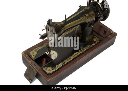 Shuttle mechanism of the old sewing machine, installed in a special ...