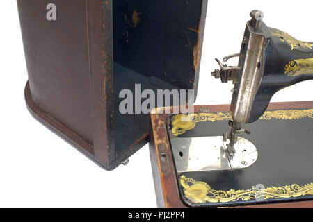 Shuttle mechanism of the old sewing machine, installed in a special ...