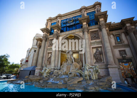 Copy of the Trevi Fountain, Caesar's Palace, Las Vegas, Nevada Stock ...