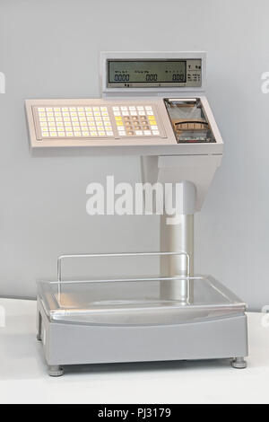 Electronic, digital and retail scale weighing vegetables for customer ...