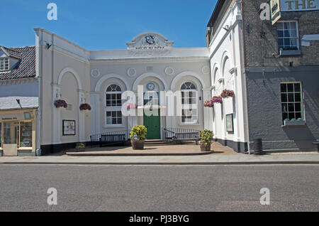 UK England Suffolk Saxmundham Market Place Garratts Cast Iron Water ...