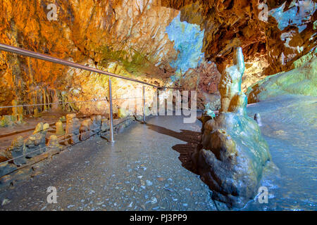 Caves of Diros in province of Mani Stock Photo - Alamy