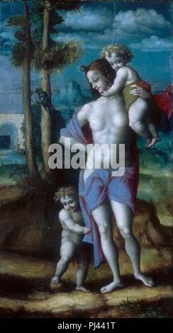 'Eva con Caino e Abele' by Bacchiacca depicts the biblical scene of Eve ...