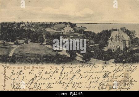 Bad Arendsee (Altmark), Sachsen-Anhalt - Stadtansicht (back Stock Photo ...