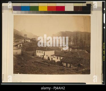 Balaclava looking seawards, the Commandant's house in the foreground ...