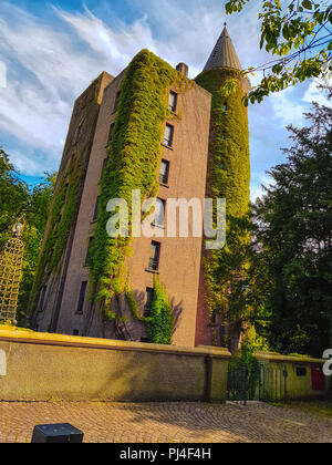 Beautiful flat high-rise block with tower Stock Photo - Alamy