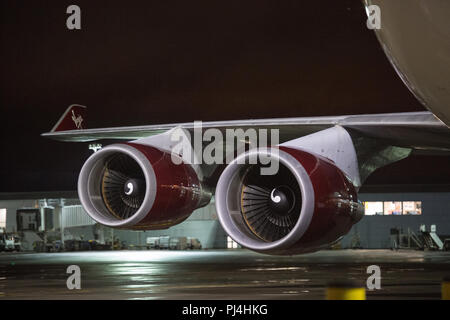 Airplane, Boeing 747-400, engine, detail, traffic airplane, aircraft ...