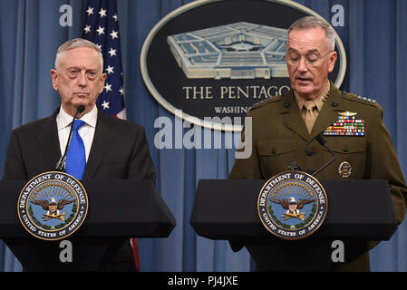 Marine Corps Gen. Joseph F. Dunford Jr., 19th Chairman of the Joint Chiefs of Staff,meets with U ...