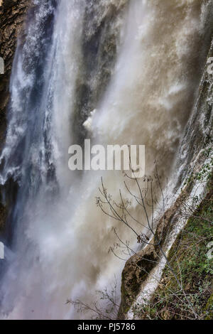 Cascata Grande waterfall, Park, Villa Gregoriana, Tivoli, Lazio, Italy ...