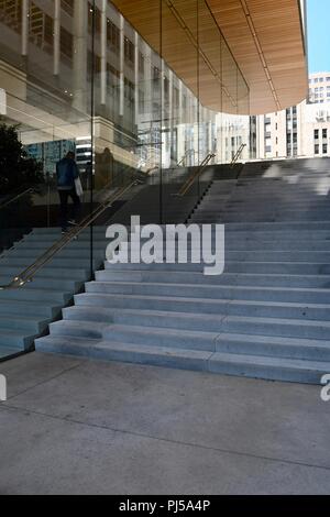 Apple Store in Chicago designed by Norman Foster Stock Photo - Alamy