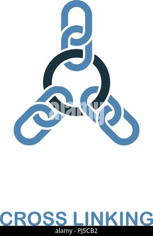 Cross Linking icon. Simple element from seo icons collection. Creative ...