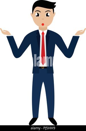 Executive businessman worker smiling cartoon Stock Vector Image & Art ...