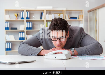 Businessman expecting important call on phone Stock Photo - Alamy